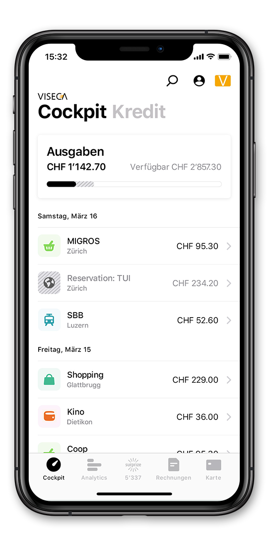 one App von Viseca - auch mobil alles im Griff | Viseca Card Services