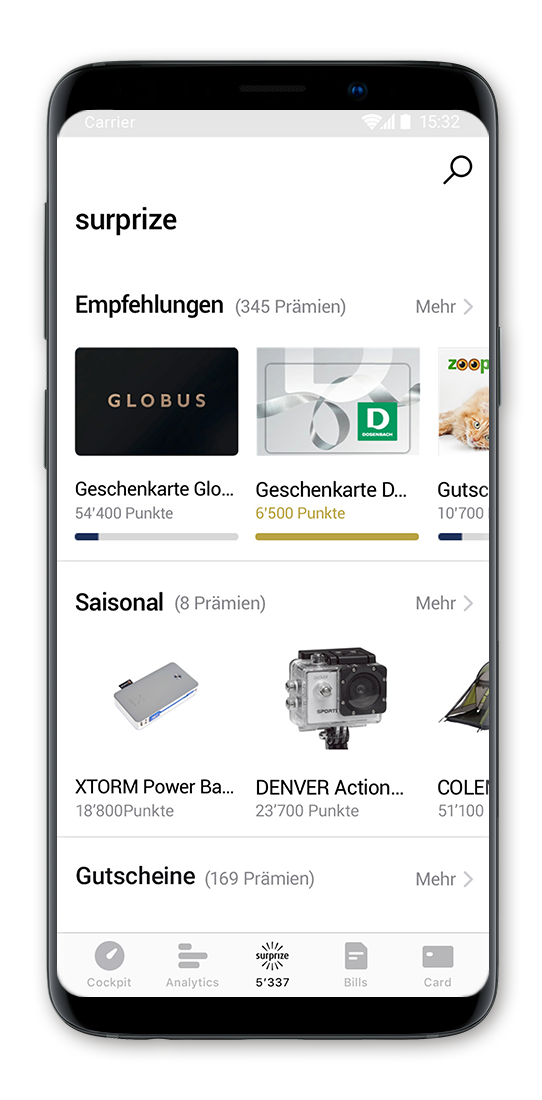 "one" app – stay in control even on the move | Viseca Card Services