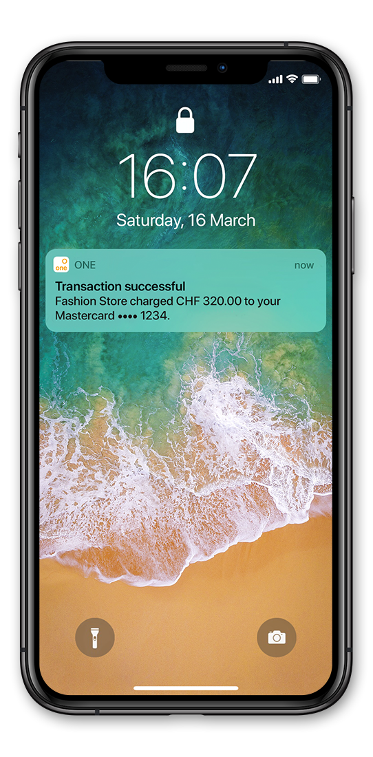 "one" app – stay in control even on the move | Viseca Card Services